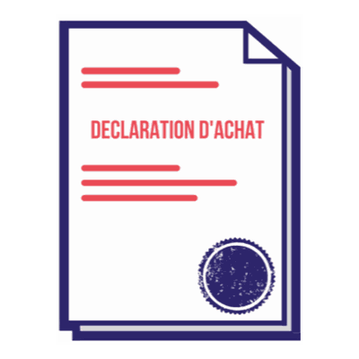 Déclaration d'achat de véhicule